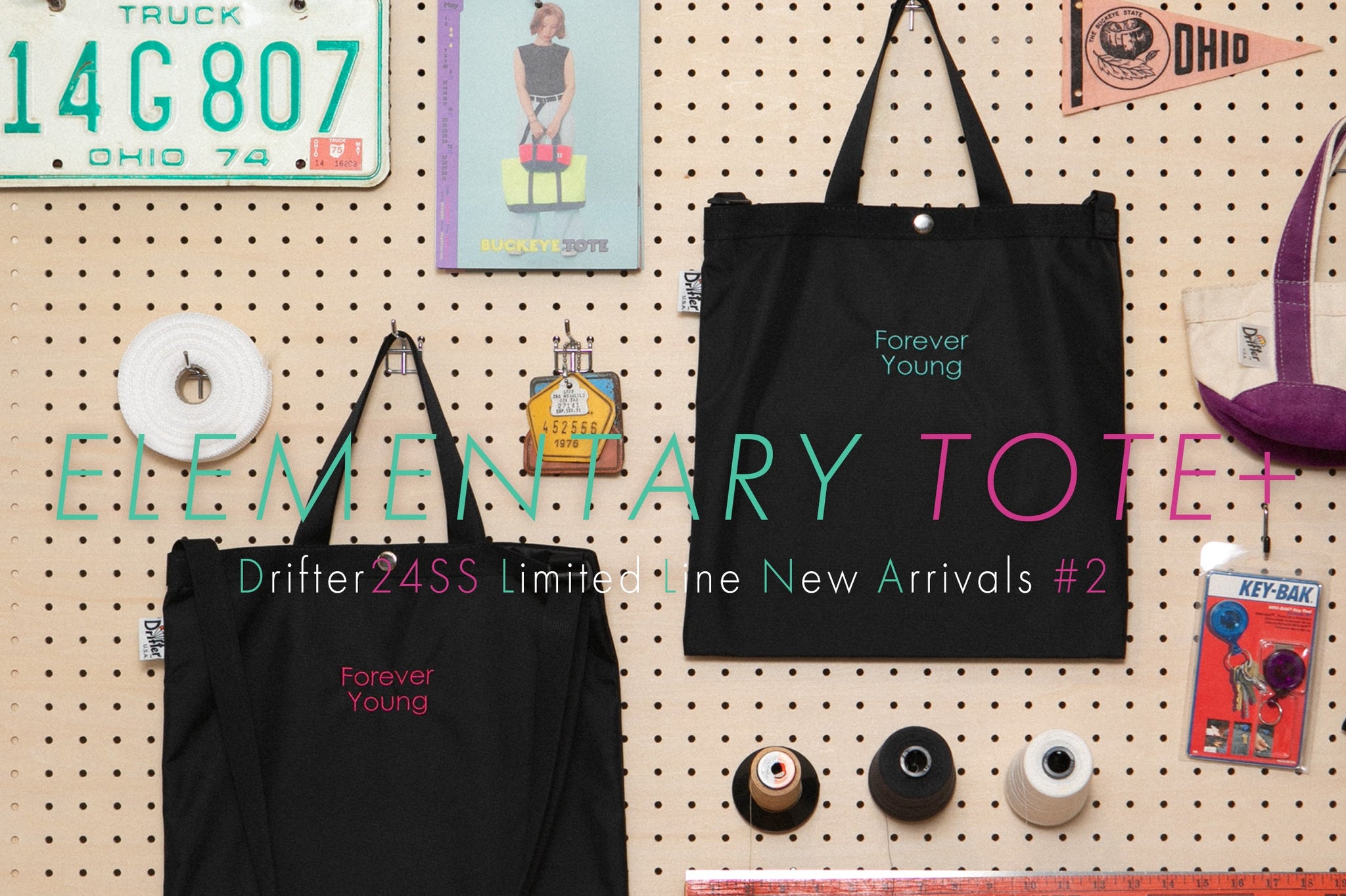 【ELEMENTARY TOTE +】24SS Limited Line New Arrivals #2 / 公式オンライン限定モデル新作レ